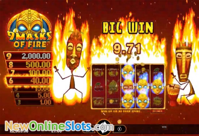 9 Masks of Fire Online Slot