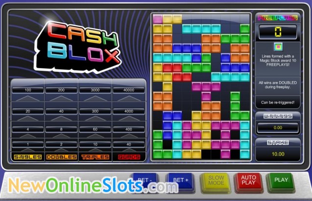 Cash Blox (Tetris) Online Slot