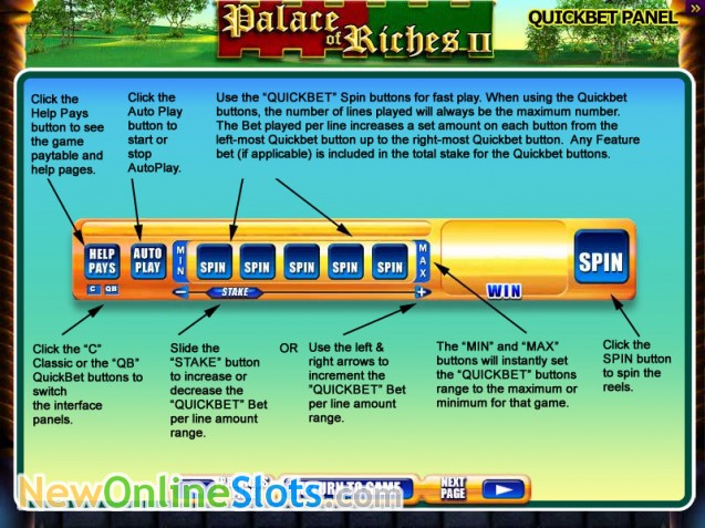 Palace of Riches II Online Slot