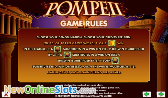 Pompeii Online Slot