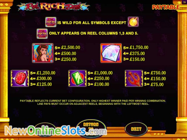 Reel Rich Devil Online Slot